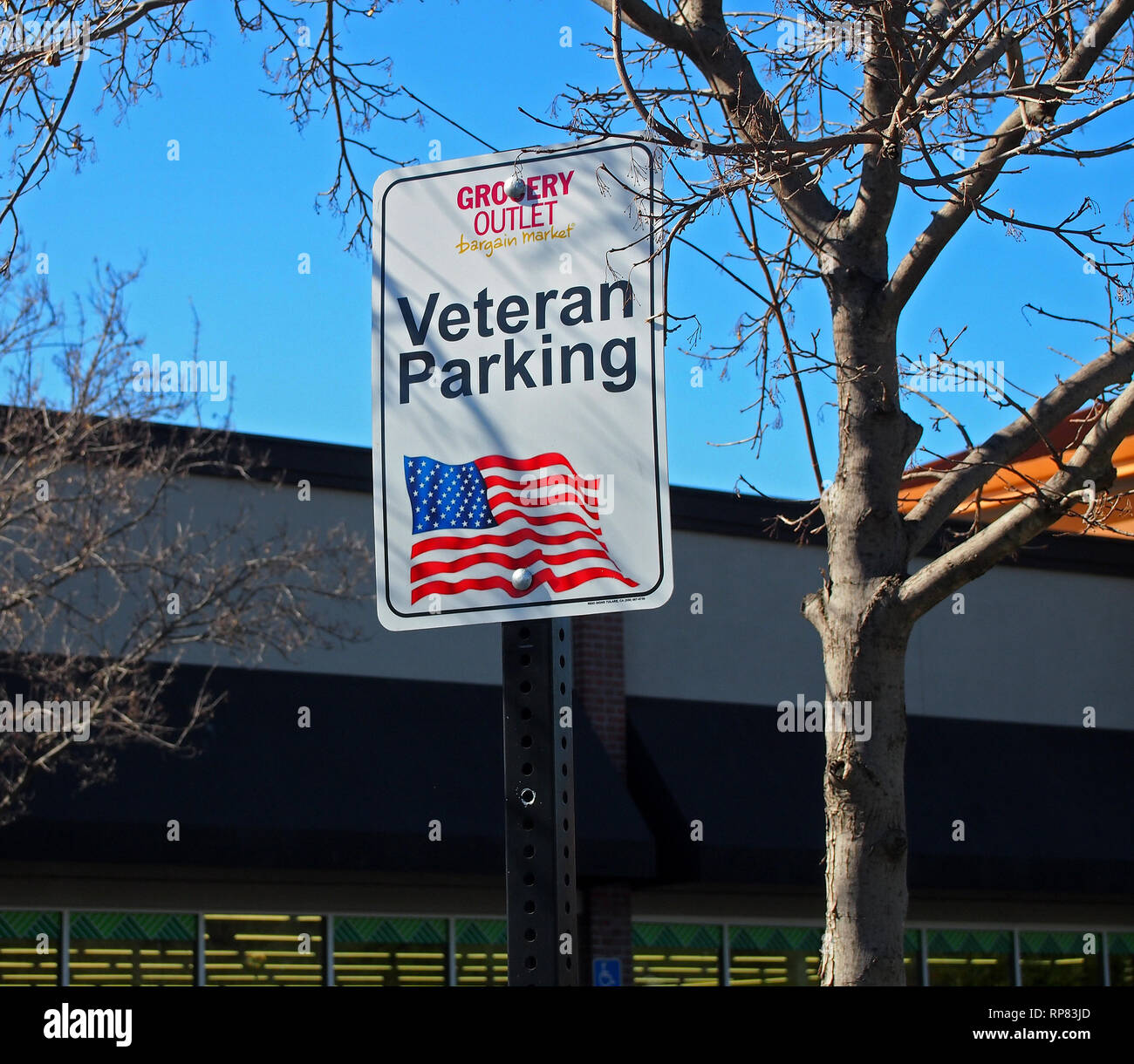 Veteran parking american flag hi-res stock photography and images - Alamy