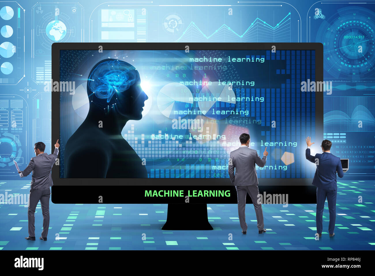 Cognitive computing and machine learning concept Stock Photo - Alamy