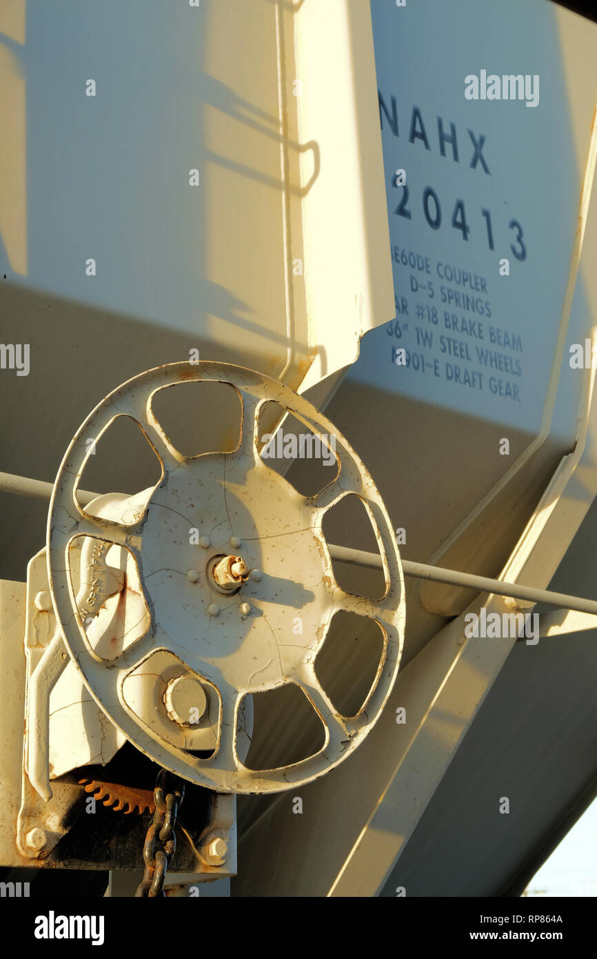 Freight car hand brake hi-res stock photography and images - Alamy