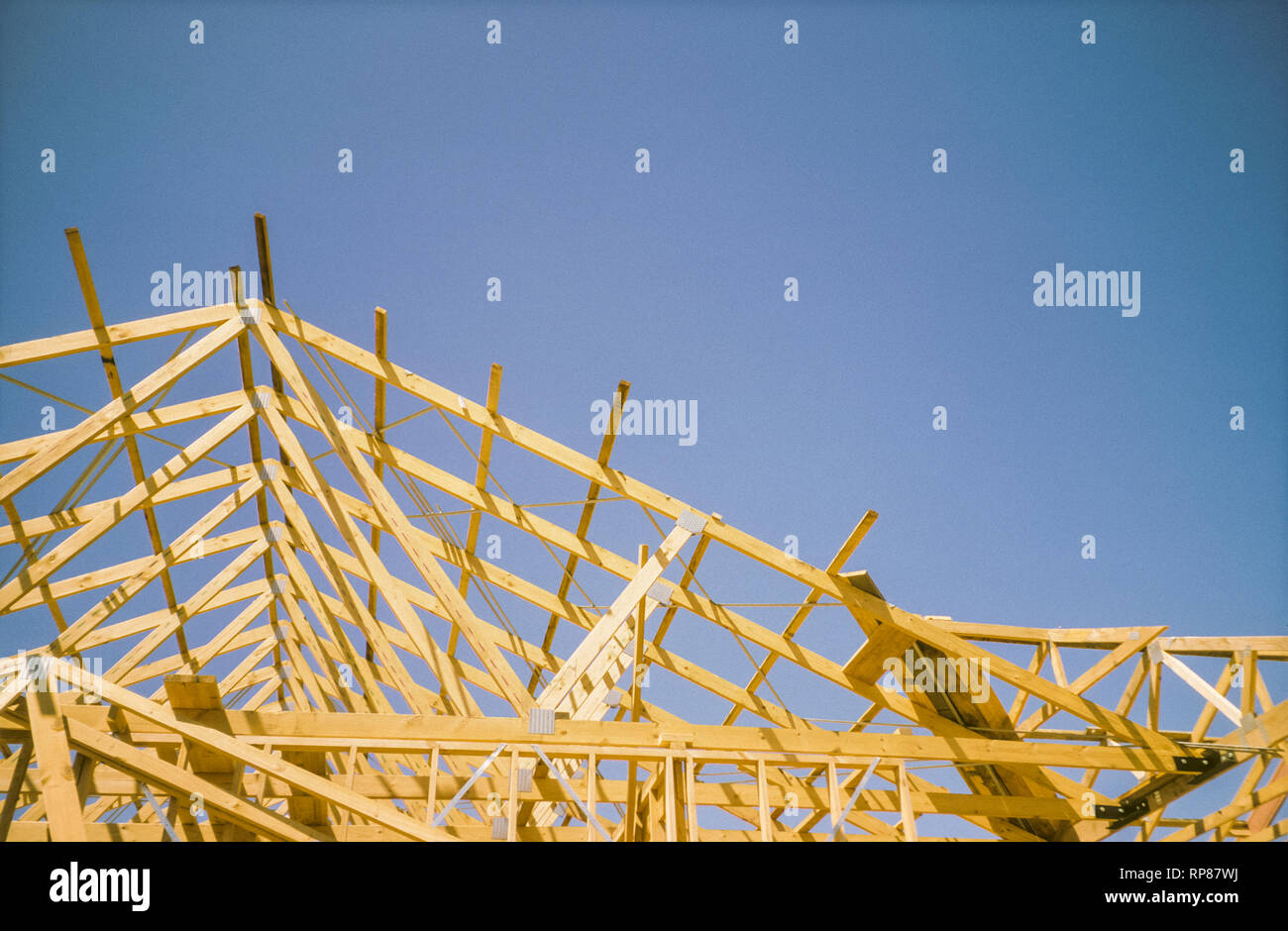Unfinished building construction framework Stock Photo - Alamy