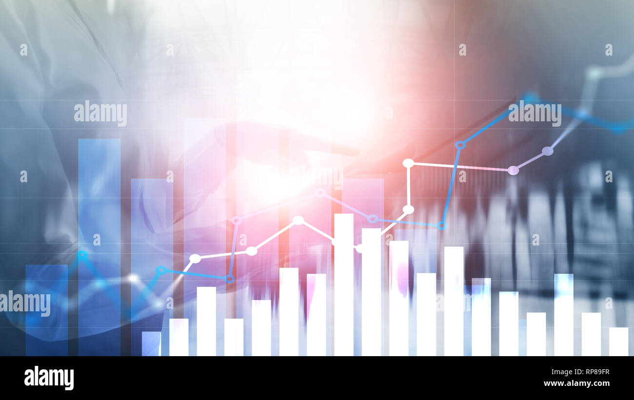 Financial growth graph. Sales increase, marketing strategy concept ...