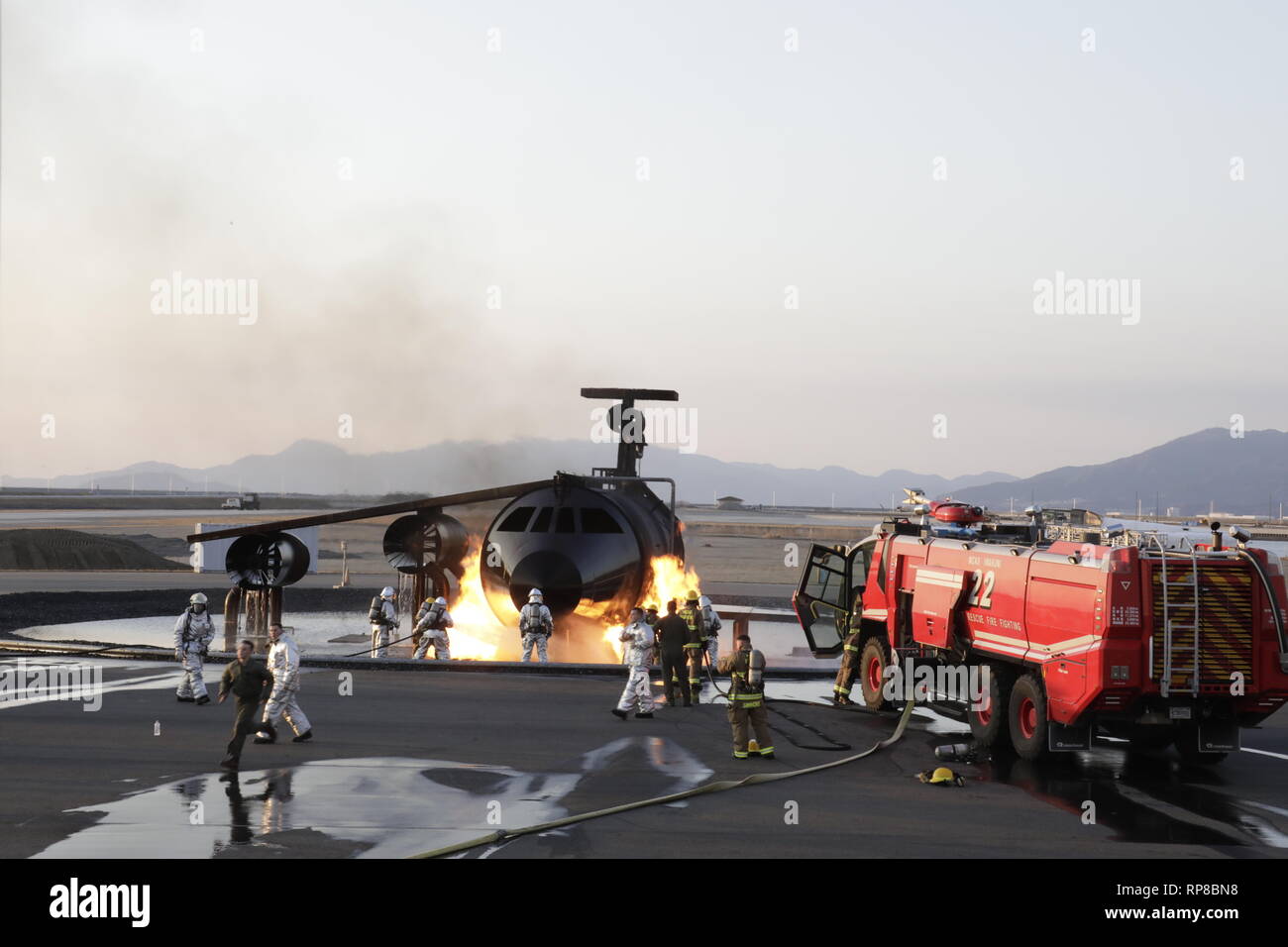 Aircraft Rescue and Firefighting (ARFF) Marines with Headquarters and ...