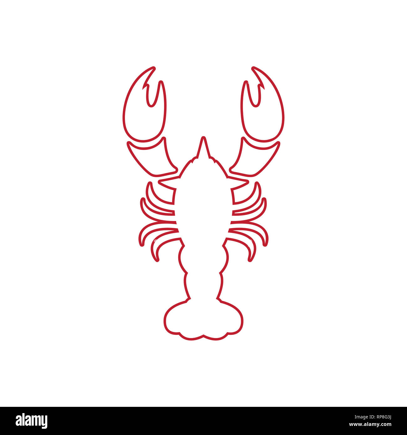 Crawfish label Cut Out Stock Images & Pictures - Alamy