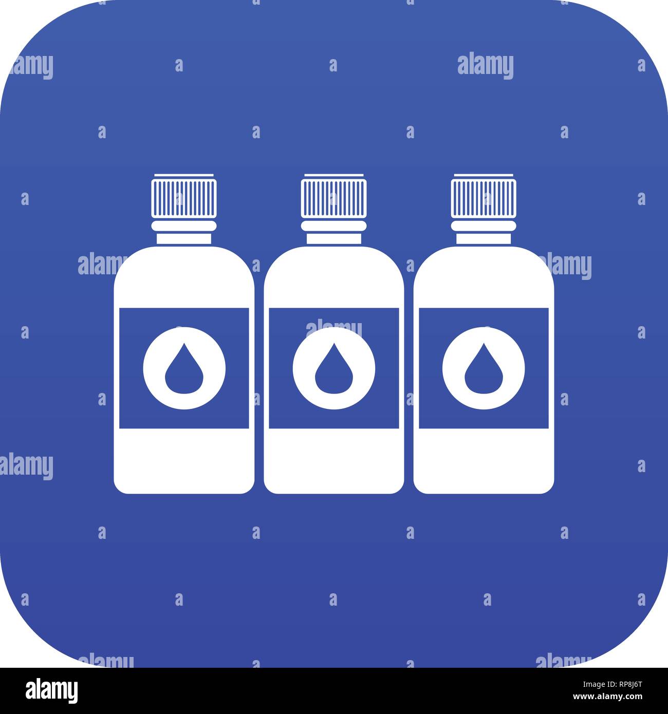 Printer ink bottles icon digital blue Stock Vector Image & Art - Alamy