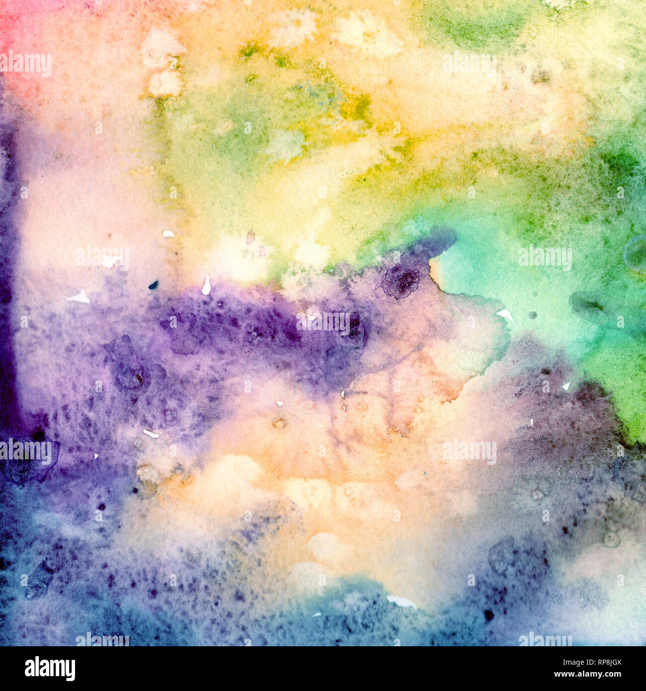 Abstract watercolor paper splash shapes isolated drawing. Illustration ...