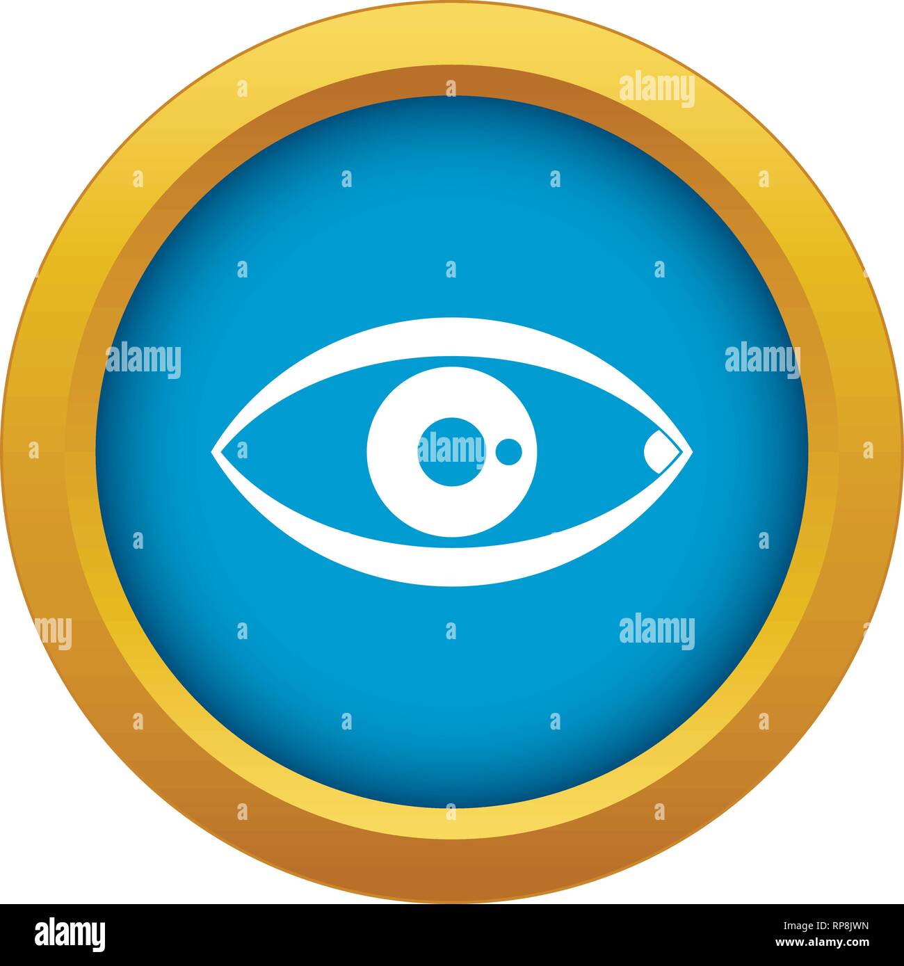 Human eye icon blue vector isolated Stock Vector Image & Art - Alamy