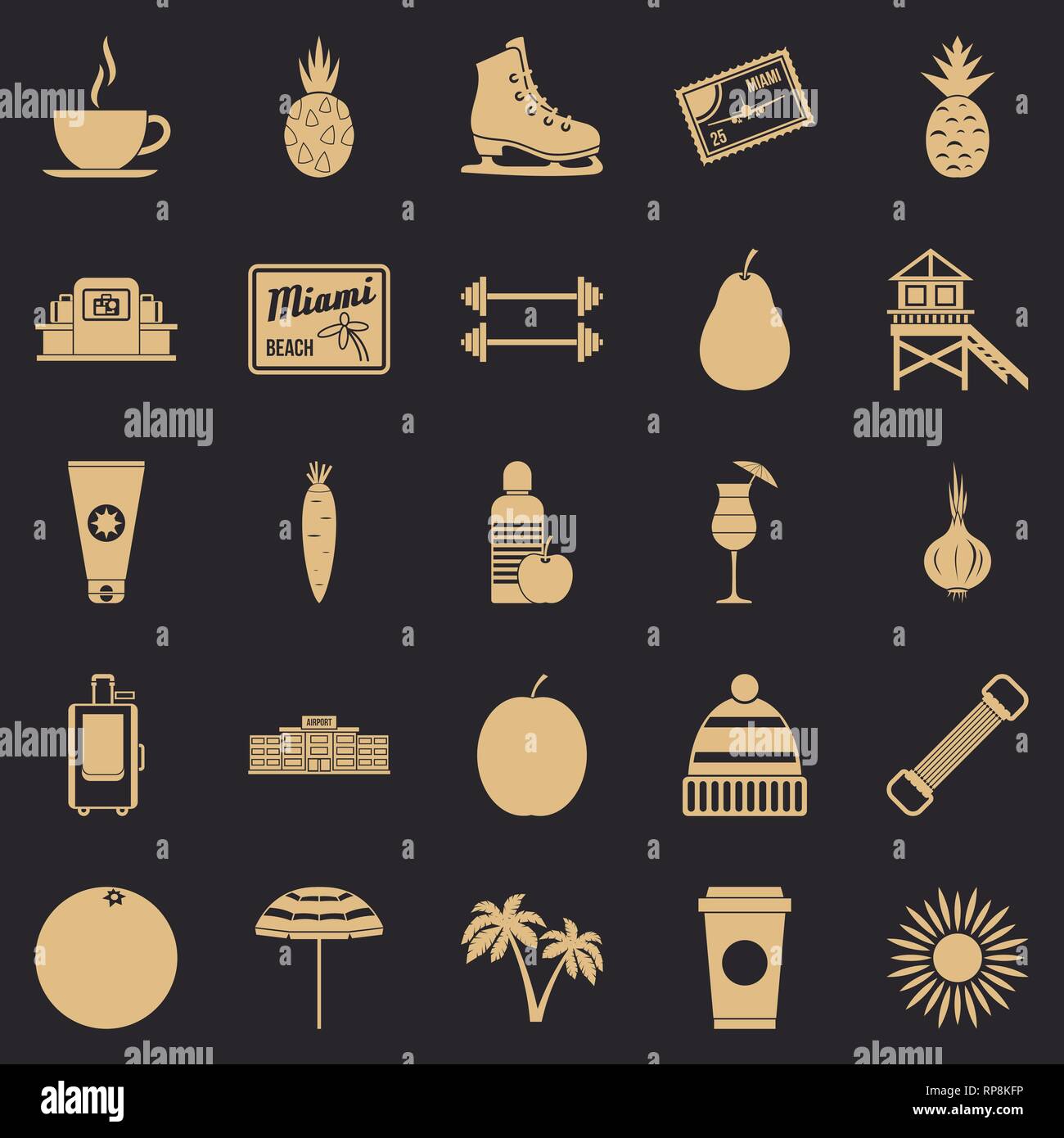 Discipline icons set, simple style Stock Vector Image & Art - Alamy