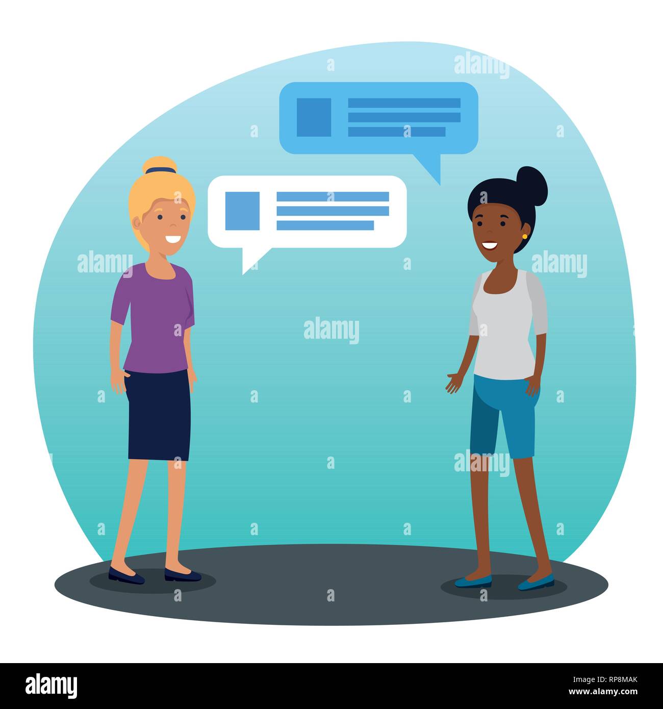 Volunteer girls Stock Vector Images - Alamy