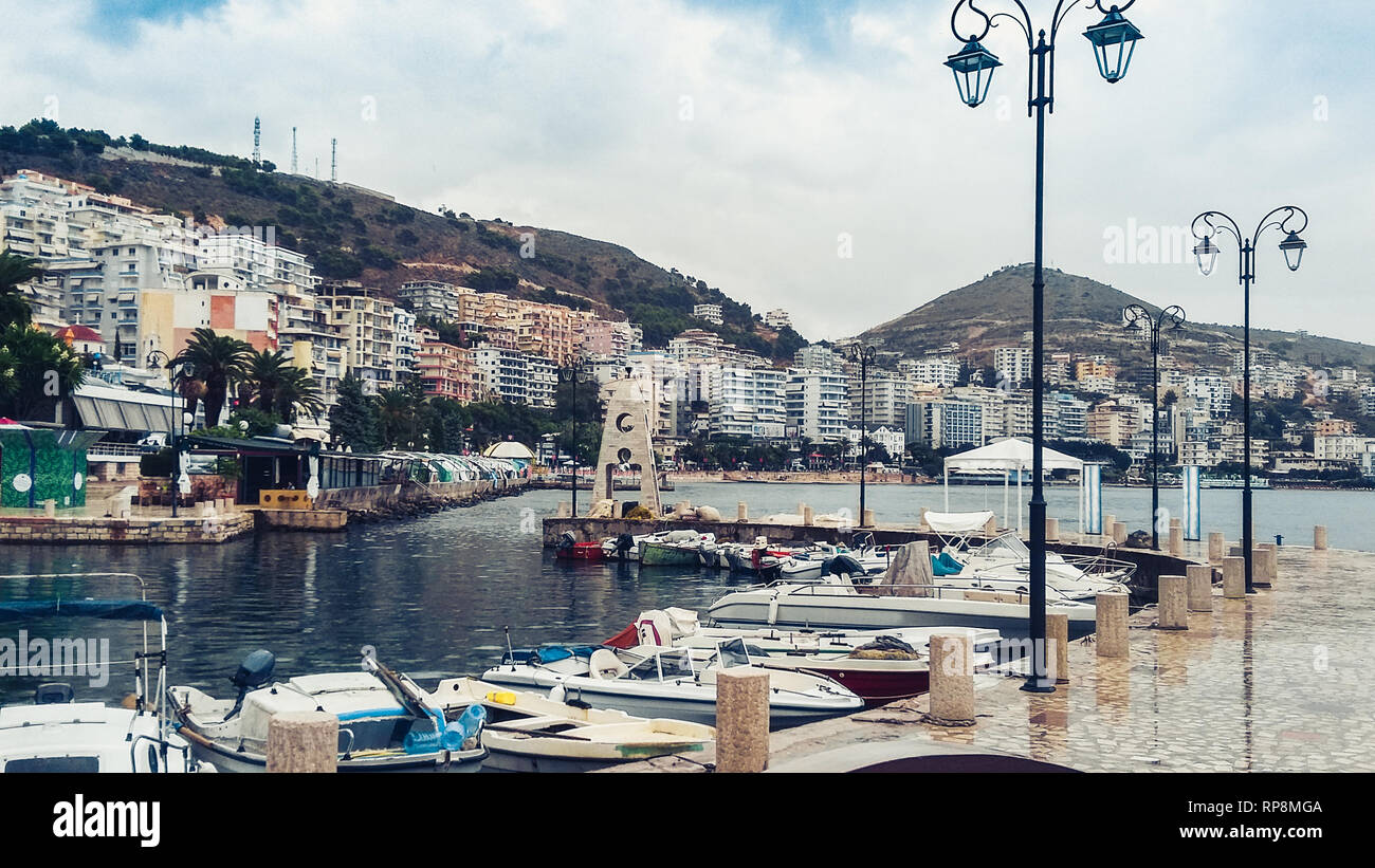 Saranda boats hi-res stock photography and images - Alamy