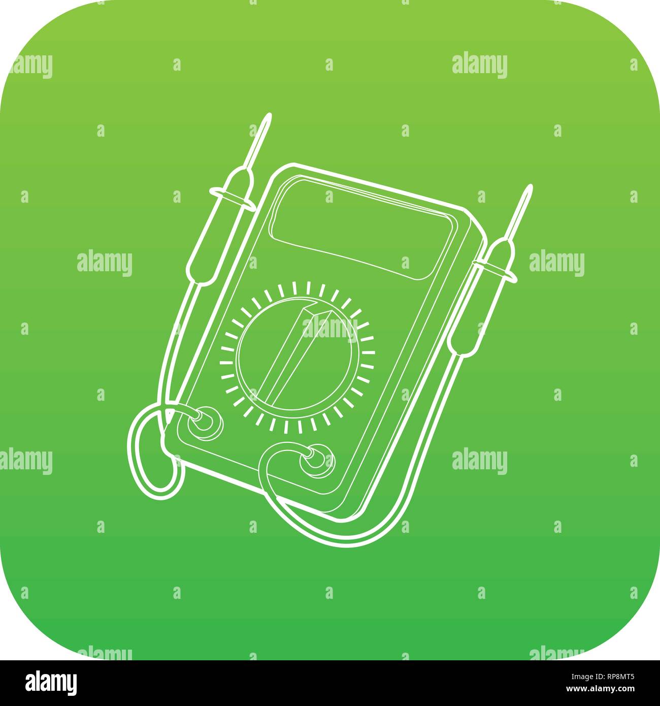 Tester icon green vector Stock Vector Image & Art - Alamy
