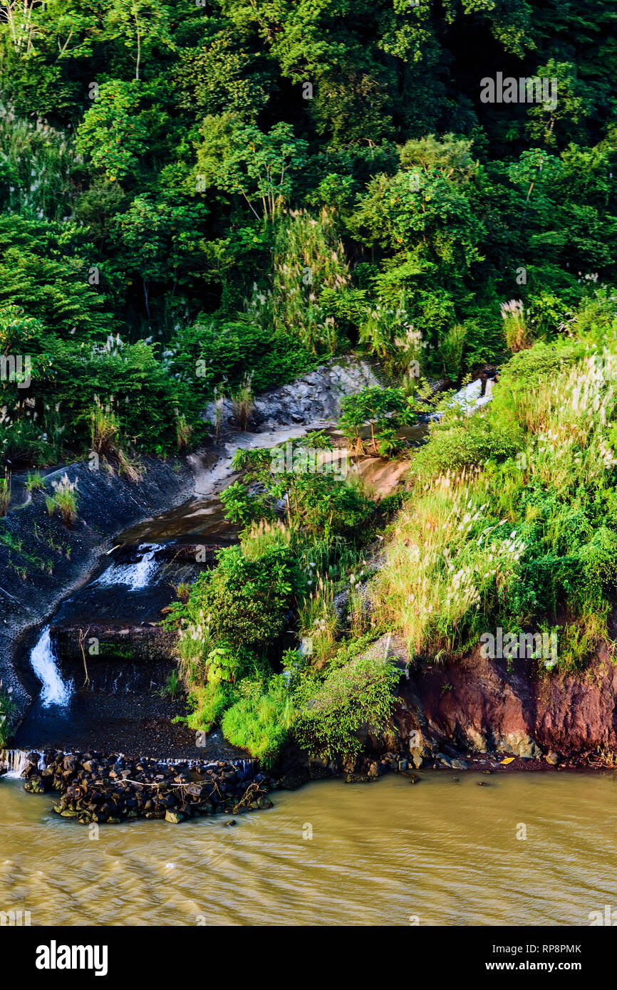 Water way in Panama Canal Stock Photo - Alamy