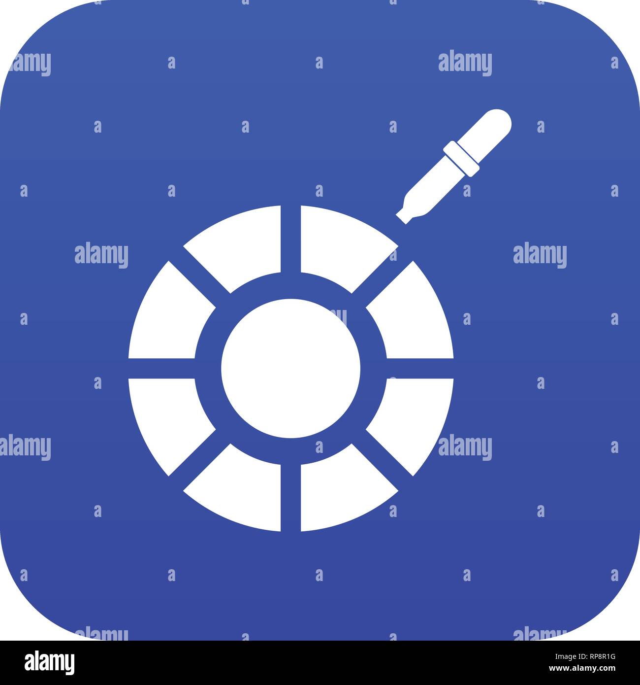 Color picker icon digital blue Stock Vector Image & Art - Alamy