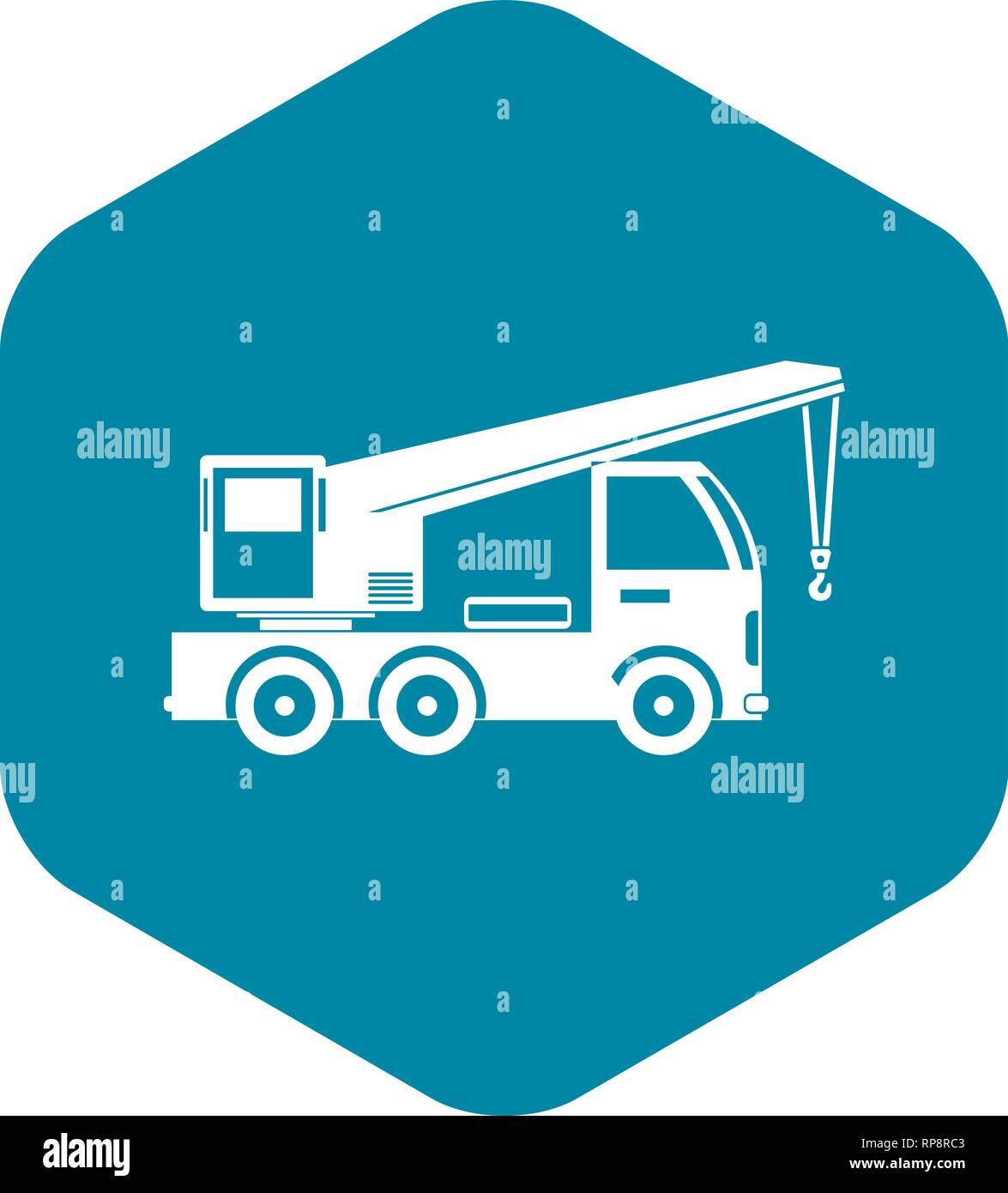 Truck mounted crane icon, simple style Stock Vector Image & Art - Alamy