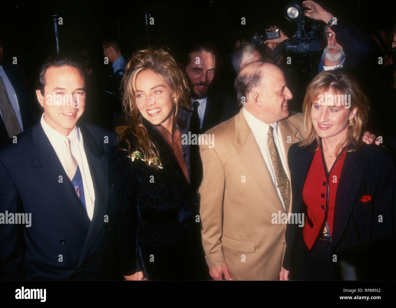 HOLLYWOOD, CA - JANUARY 14: (L-R) Bill Macdonald, actress Sharon Stone ...