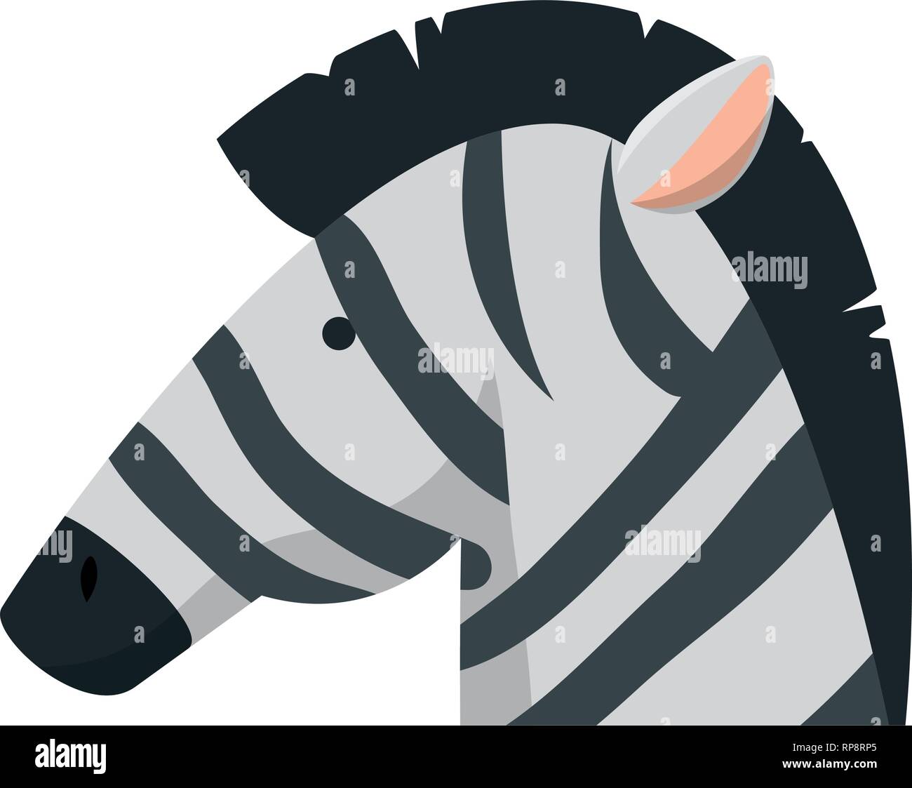 african zebra wild character vector illustration design Stock Vector ...