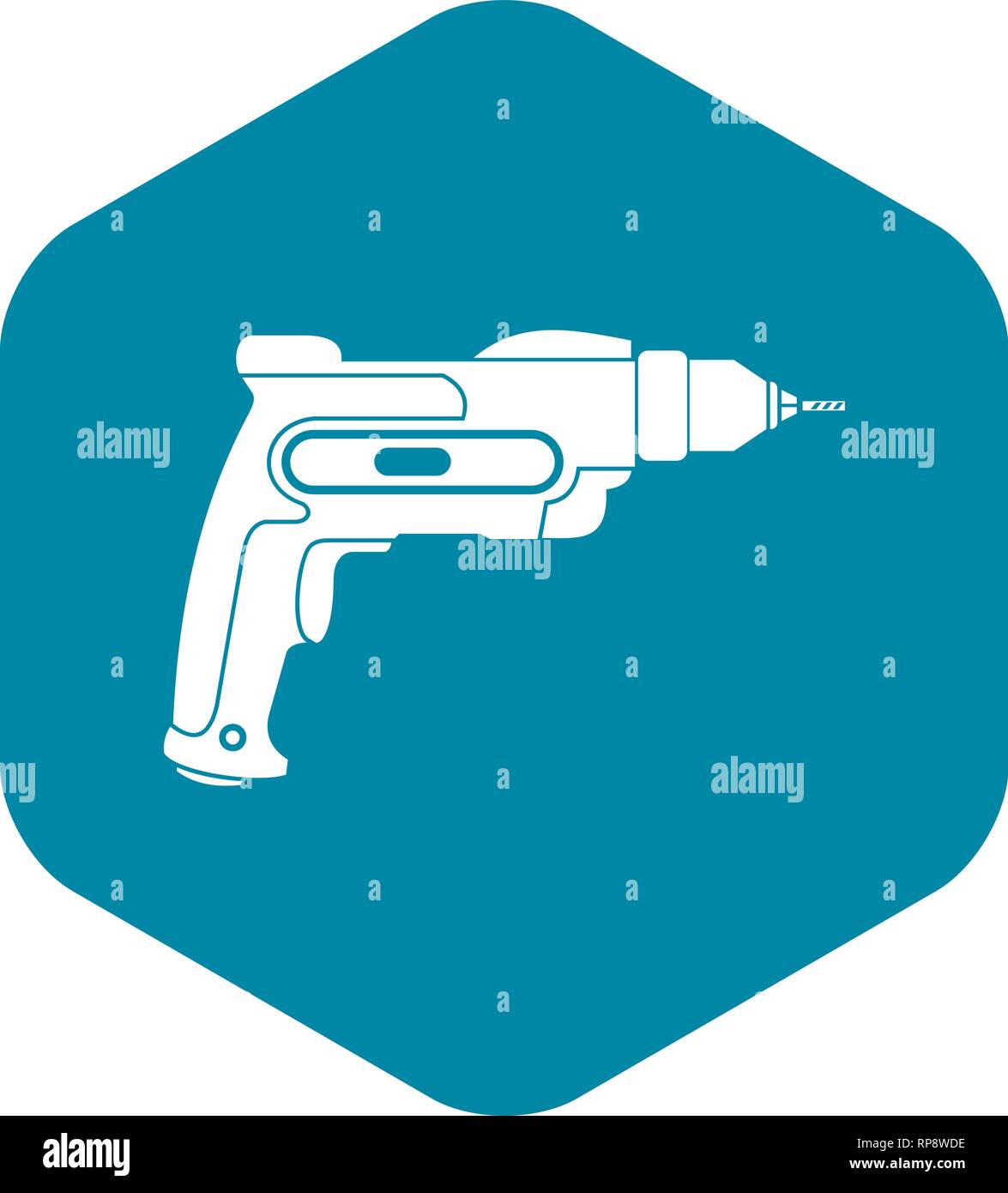 Hand drill icon, simple style Stock Vector Image & Art - Alamy