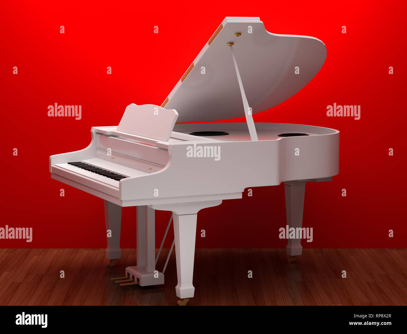 Illustration of a piano. High resolution image. 3d illustration Stock ...