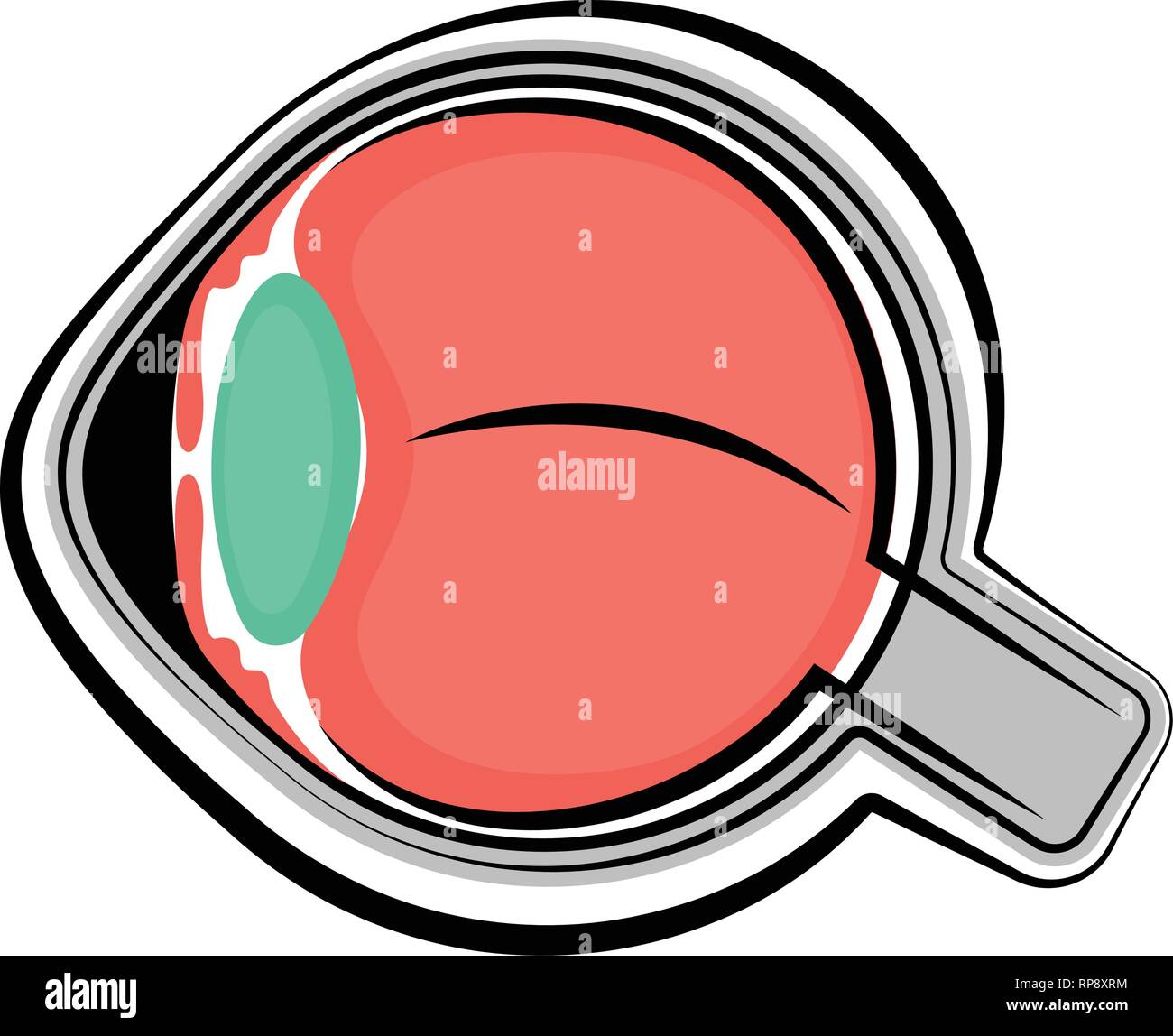 Human cut eye. Colored sketch Stock Vector Image & Art - Alamy