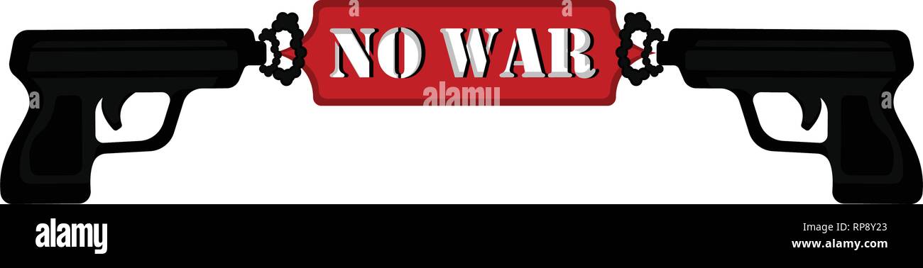 No war banner with a pistols Stock Vector Image & Art - Alamy