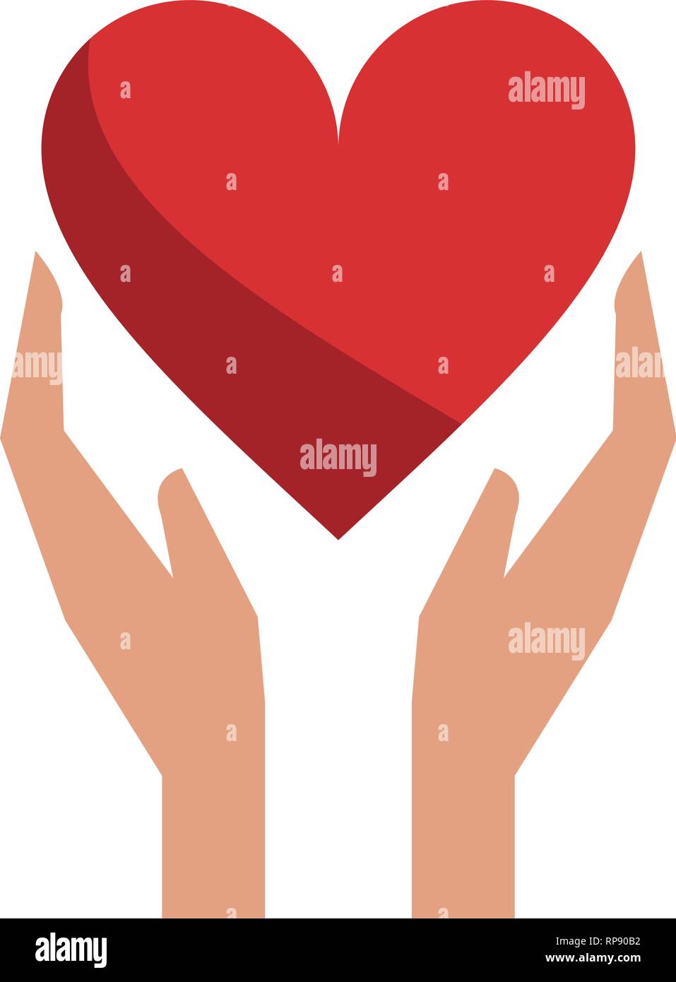 hands holding heart love symbol Stock Vector Image & Art - Alamy