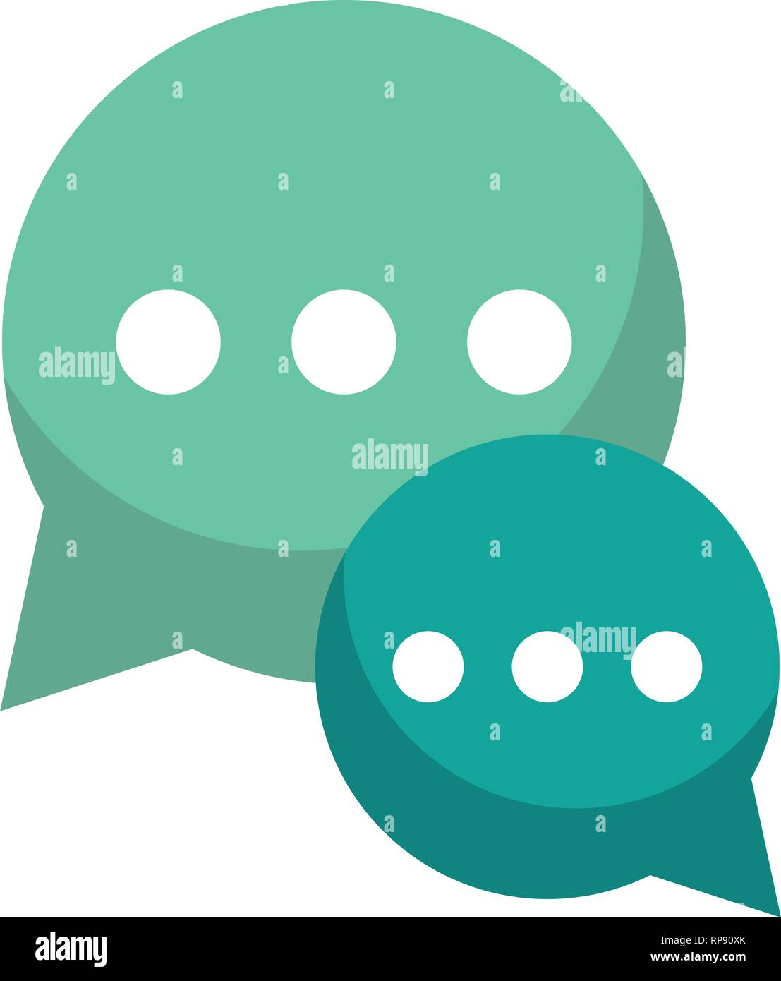 Chat bubbles symbol Stock Vector Image & Art - Alamy