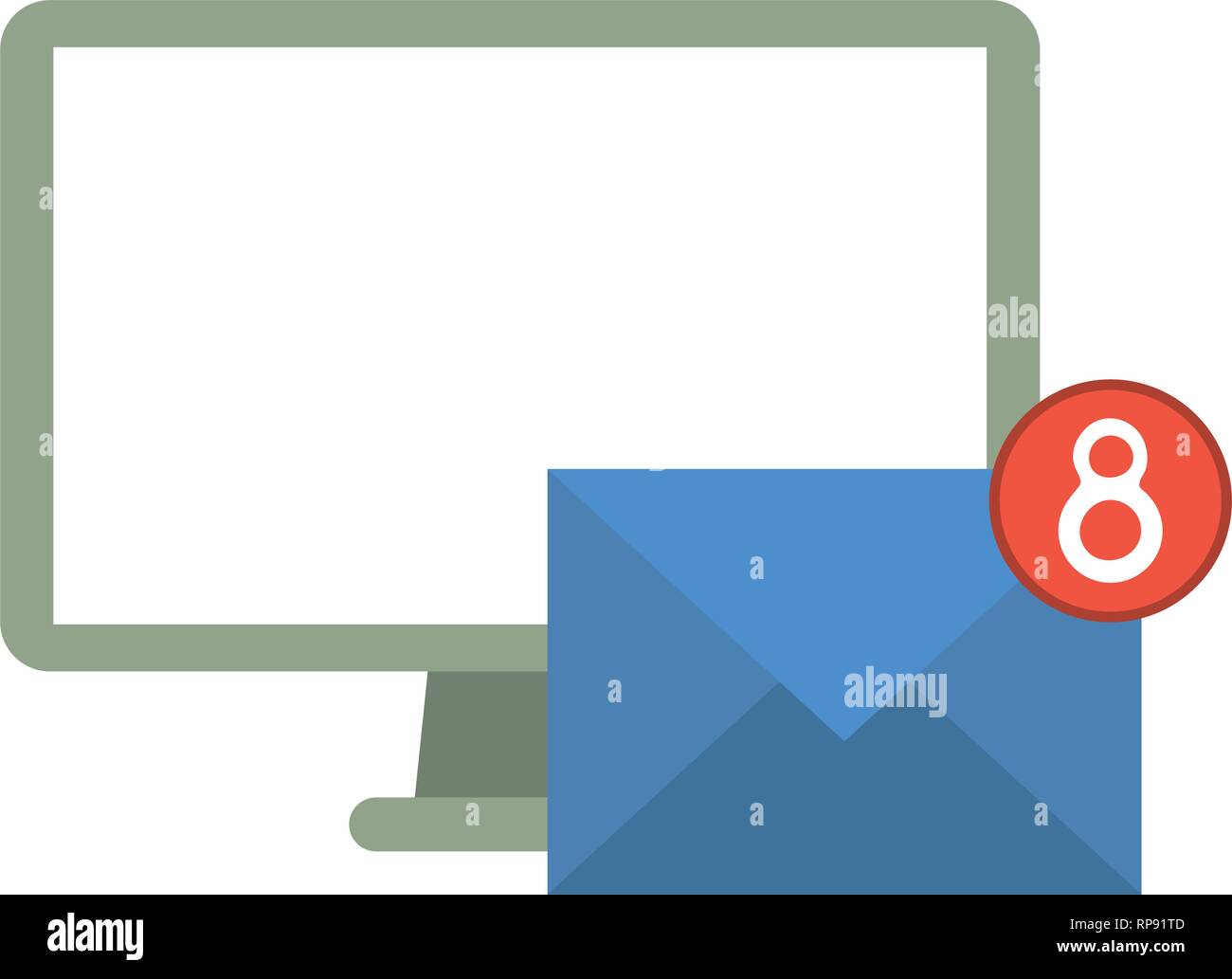 Digital notifications Stock Vector Images - Alamy