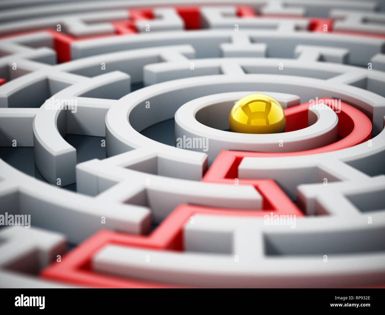 Maze 3d hi-res stock photography and images - Alamy