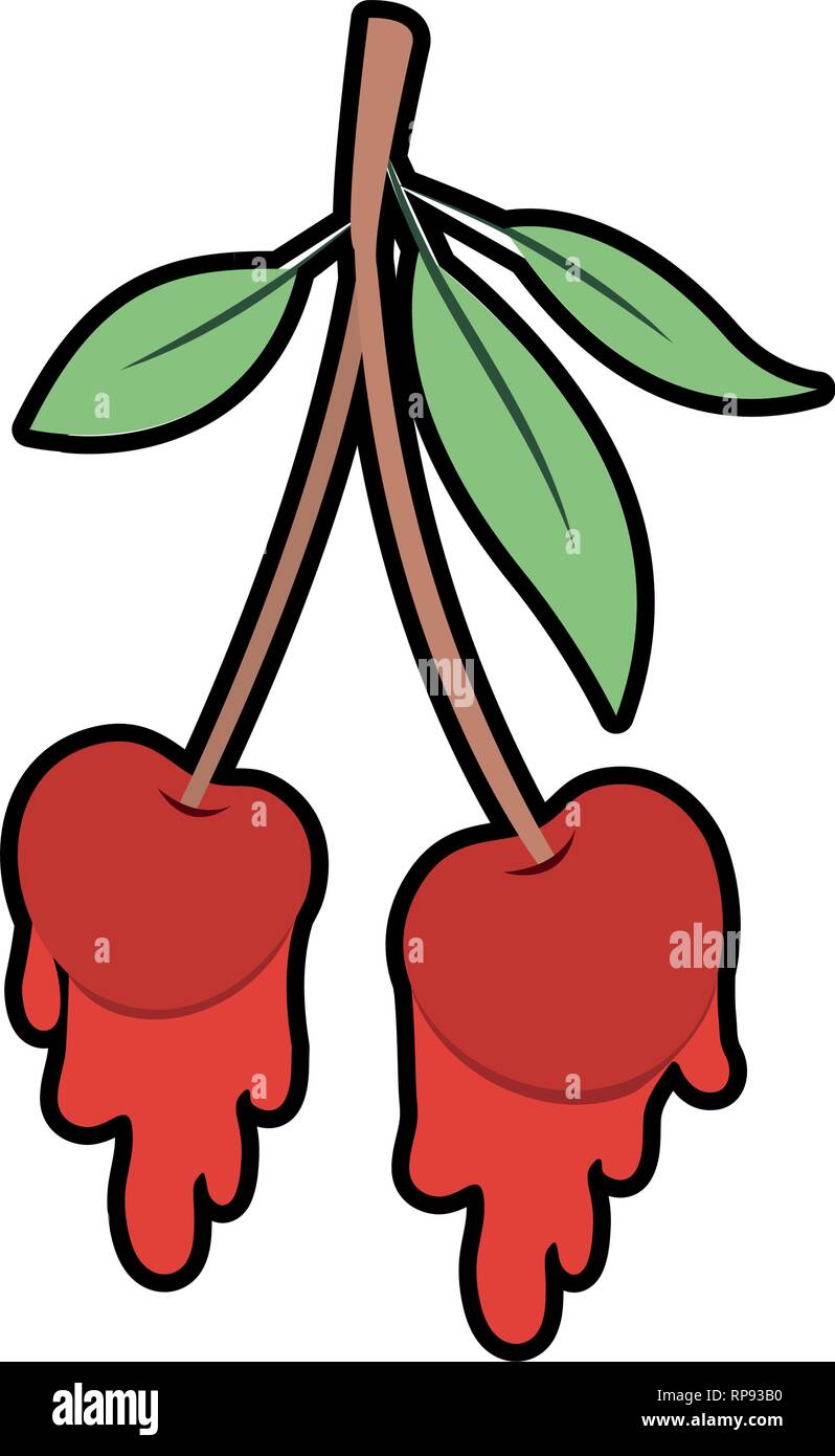 cherry dripping isolated icon Stock Vector Image & Art - Alamy