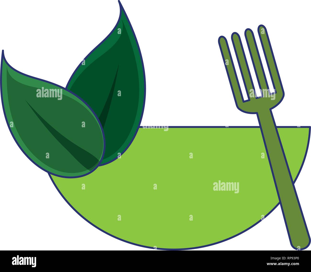 healthy food salad symbol blue lines Stock Vector Image & Art - Alamy