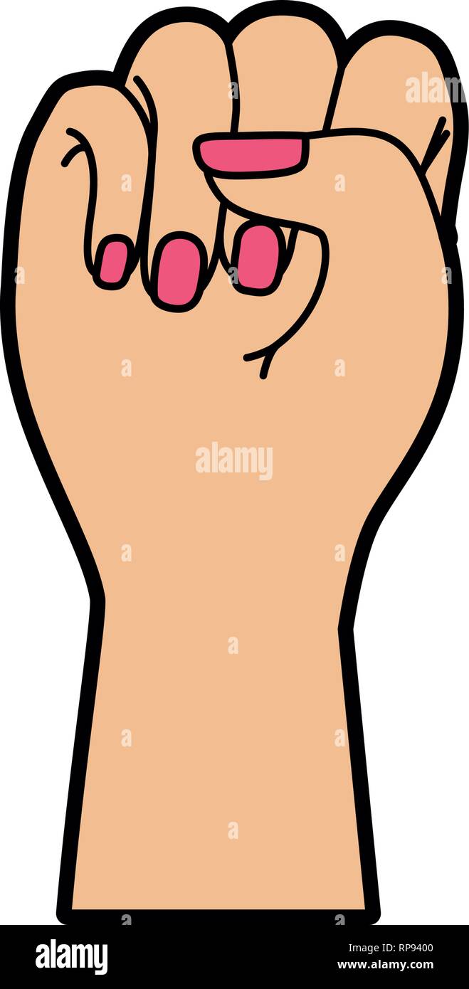 hand in sign power pop art Stock Vector Image & Art - Alamy
