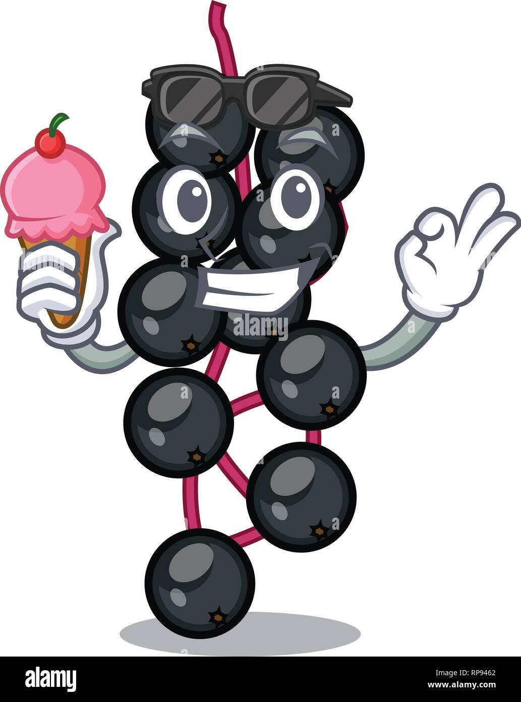 Elder ice cream Stock Vector Images - Alamy