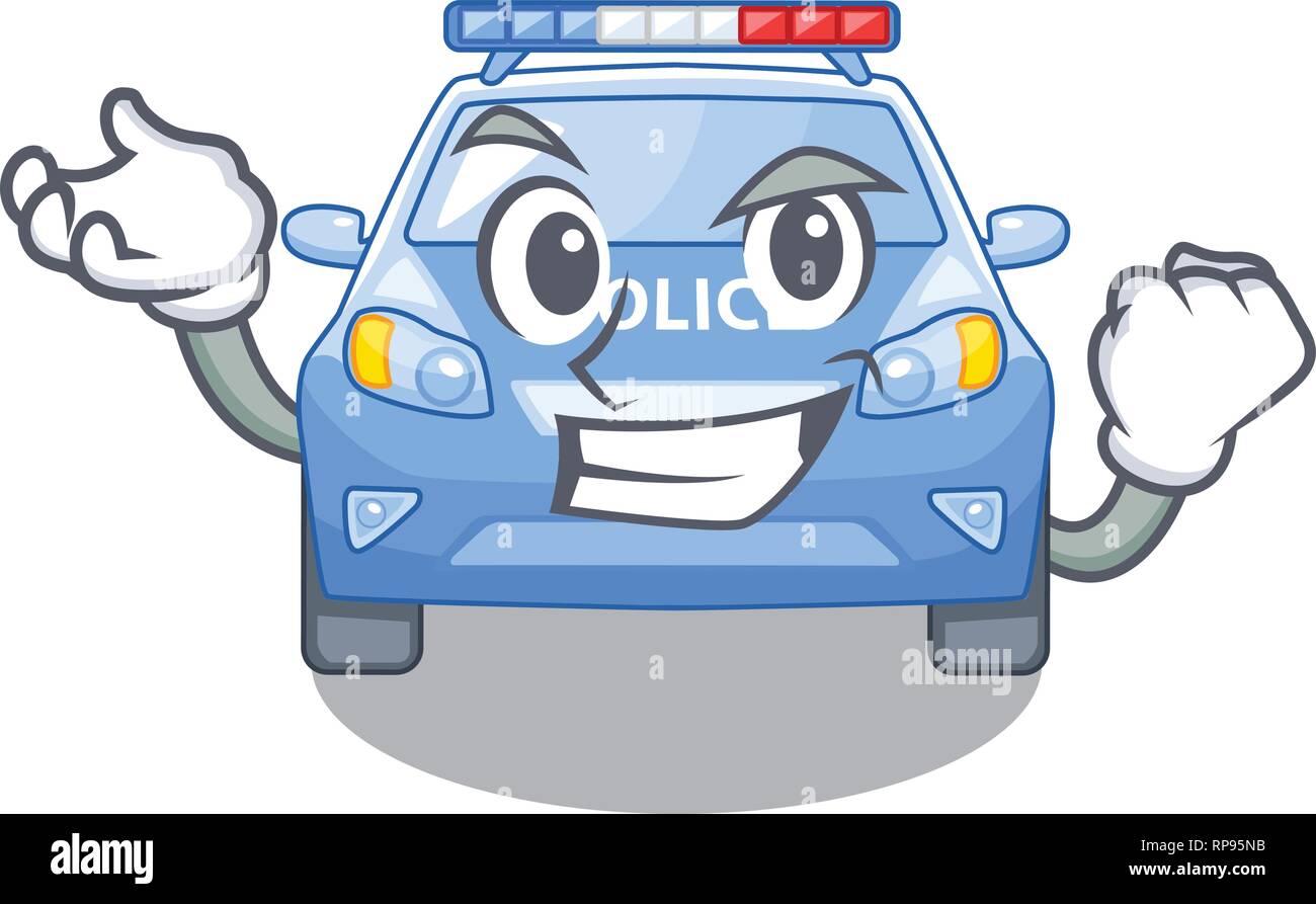 Successful police car in the shape character Stock Vector Image & Art ...