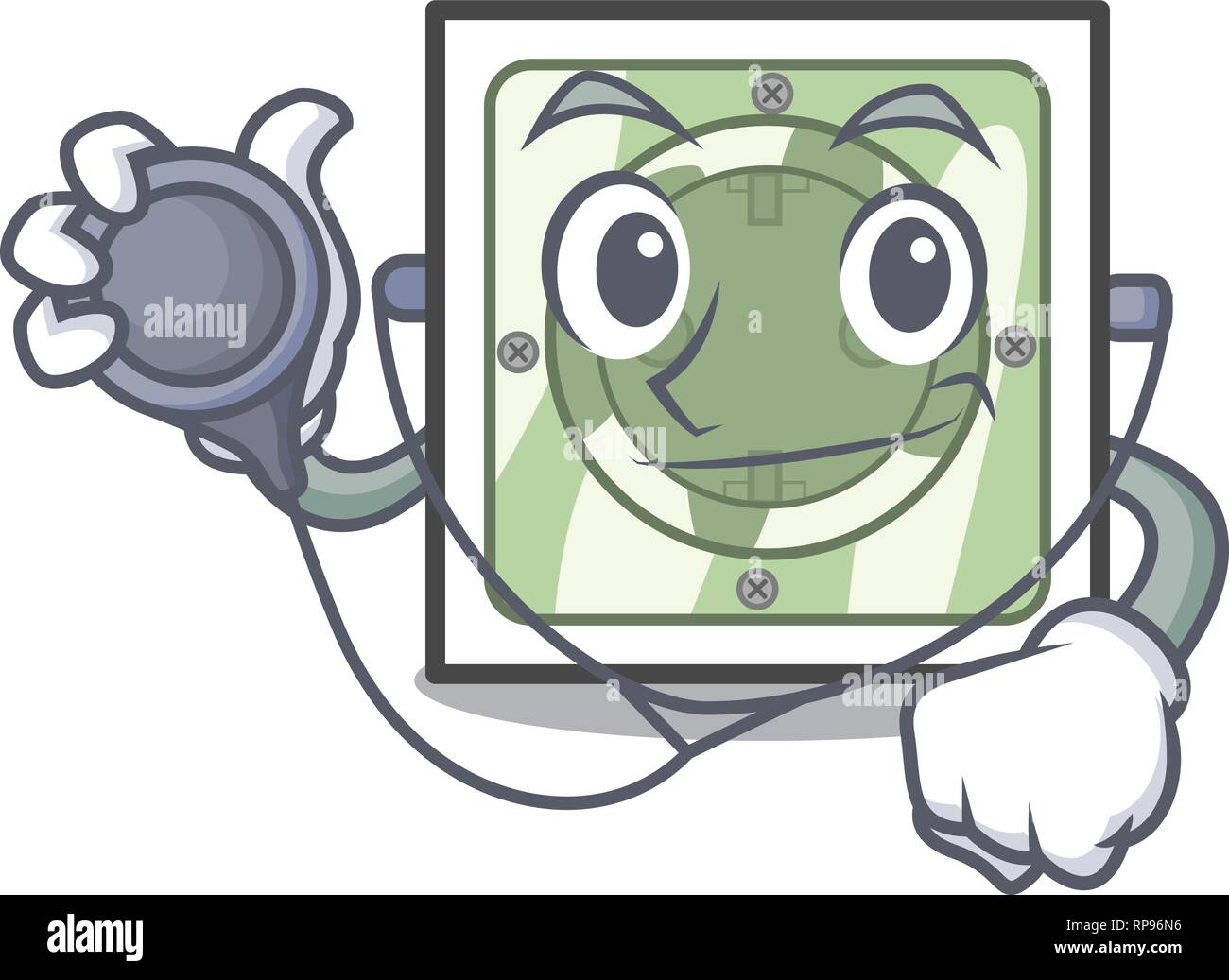 Doctor power socket in the character shape Stock Vector Image & Art - Alamy