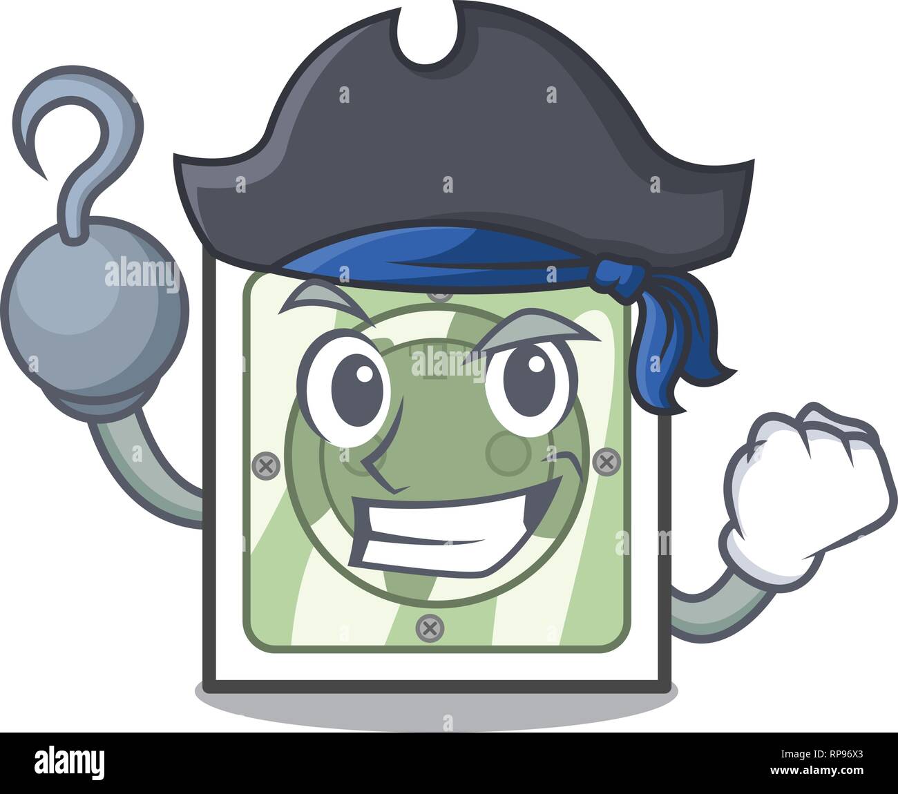 Pirate power socket in the character shape Stock Vector Image & Art - Alamy