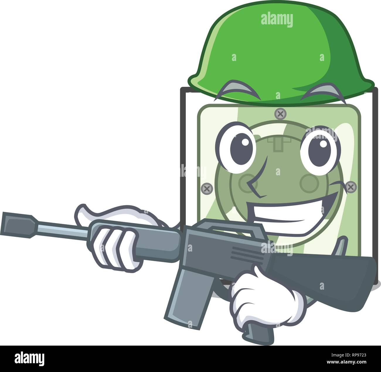 Army power socket in the character shape Stock Vector Image & Art - Alamy