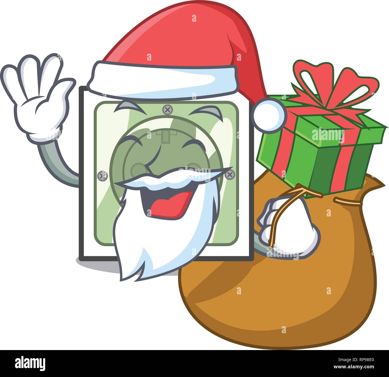 Electrical outlet and christmas Stock Vector Images - Alamy