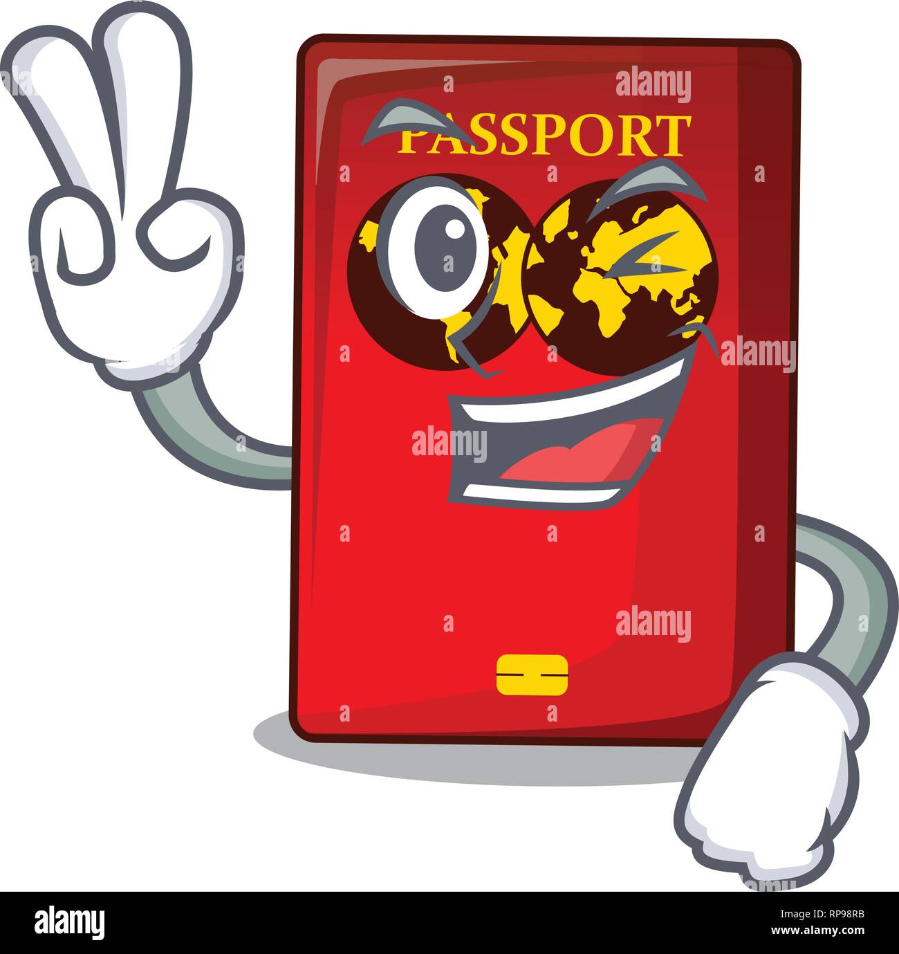 Passport currency visa Stock Vector Images - Alamy