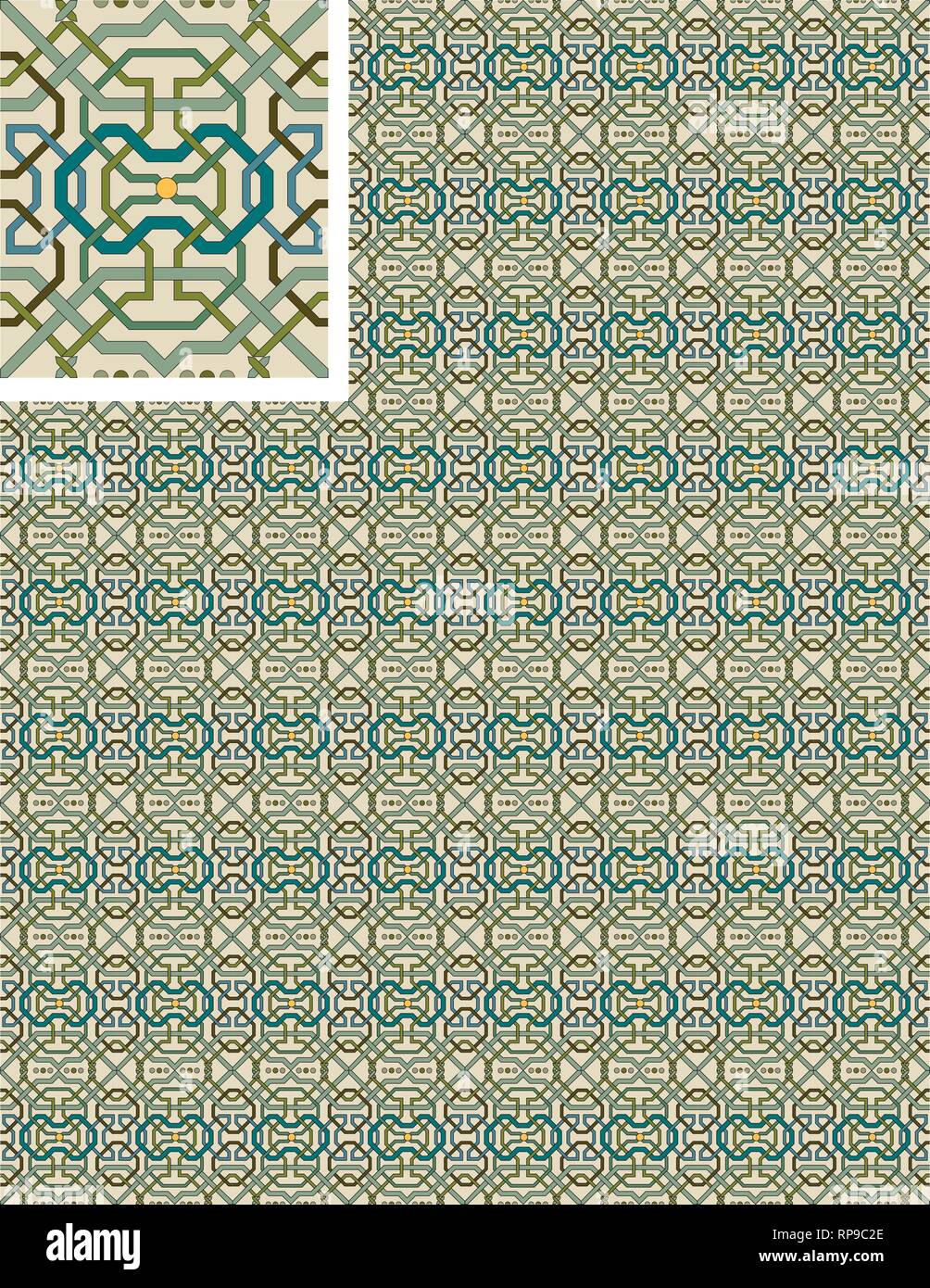 Vector - Seamless pattern stock vector, use for tiled background ...