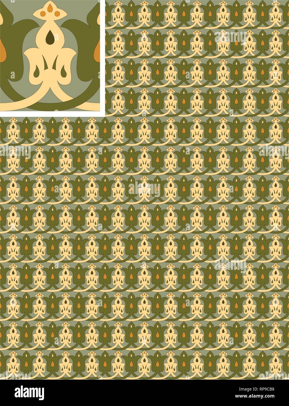 Vector - Seamless pattern stock vector, use for tiled background ...