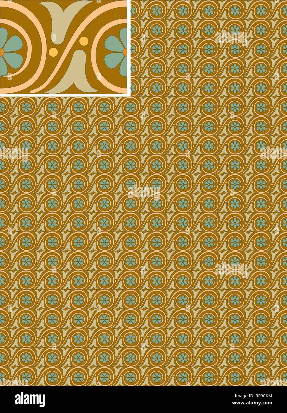 Vector - Seamless pattern stock vector, use for tiled background ...