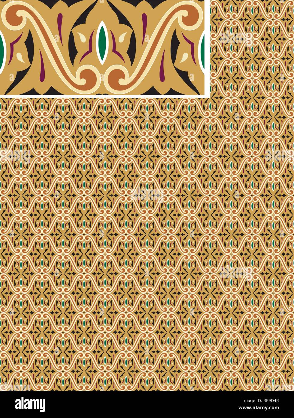 Vector - Seamless pattern stock vector, use for tiled background ...