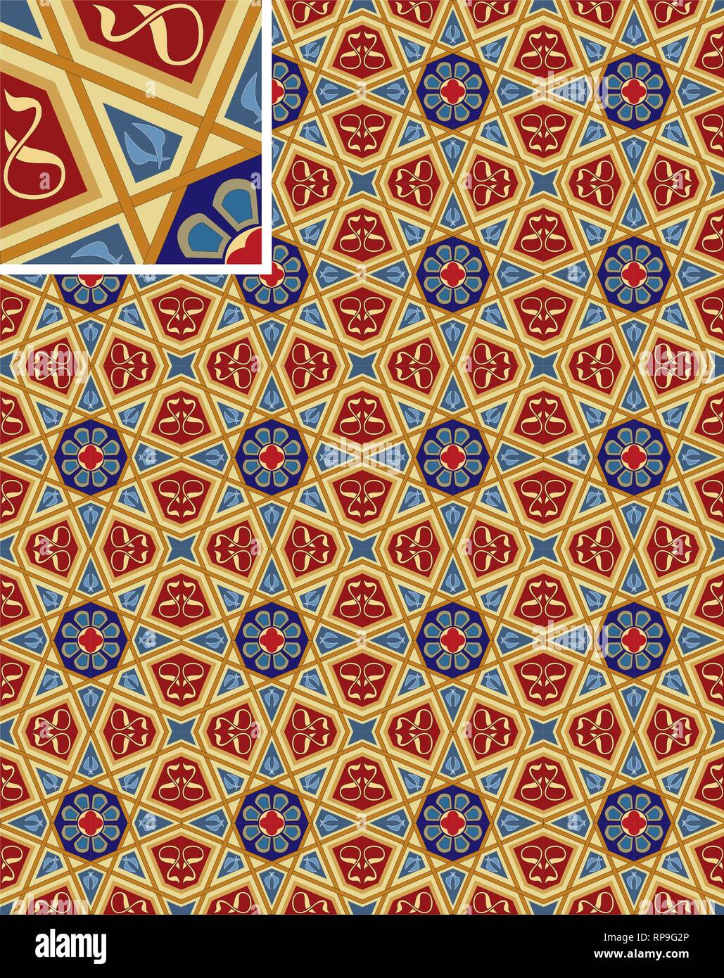 Vector - Seamless pattern stock vector, use for tiled background ...