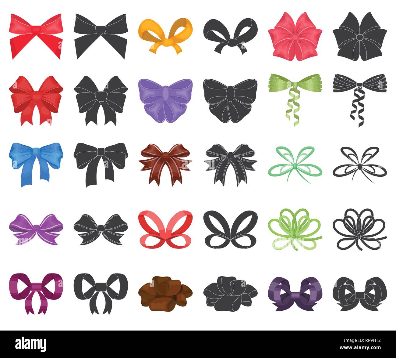 art,bow,braid,cartoon,black,collection,decoration,design,gift,icon ...