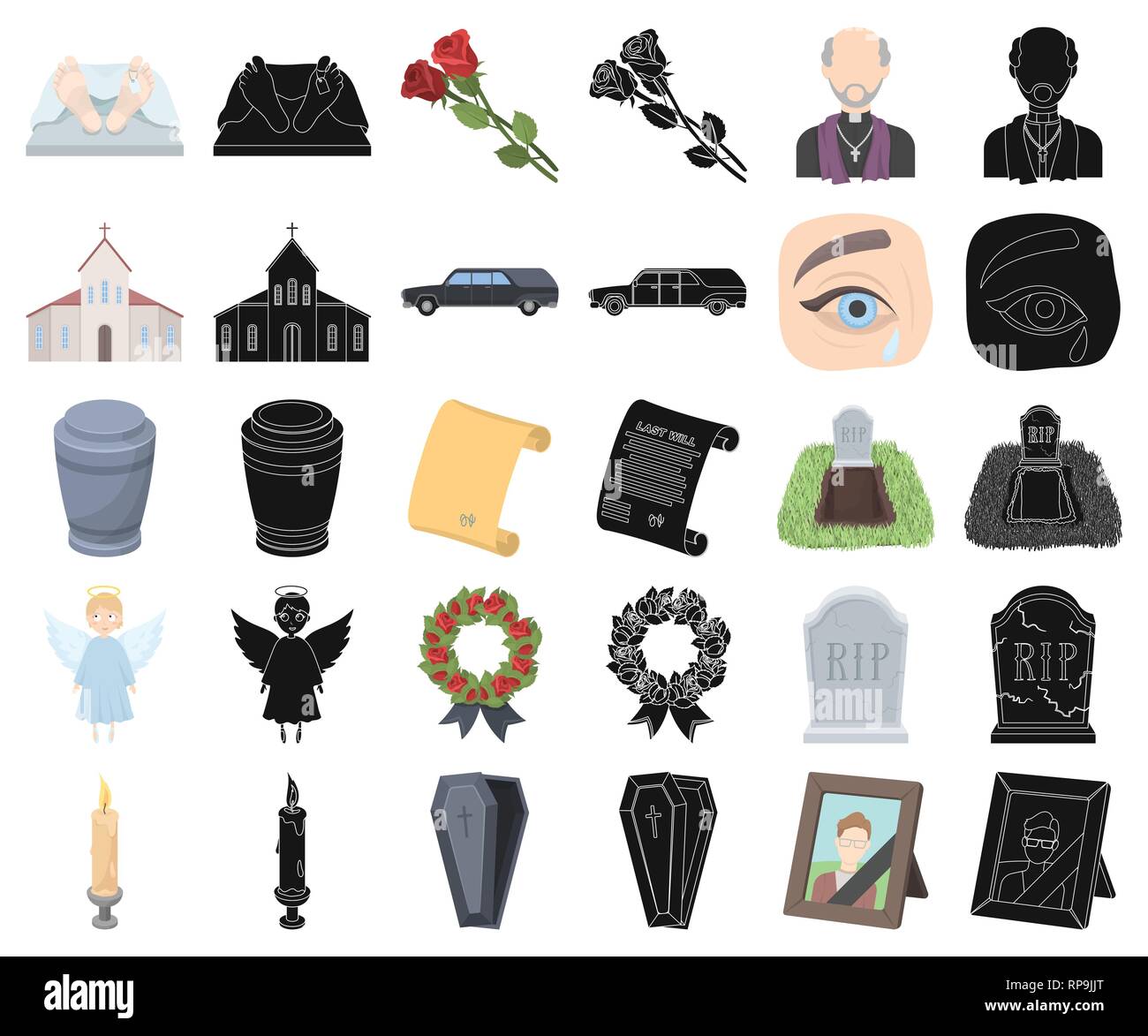 Cemetery urns Stock Vector Images - Alamy