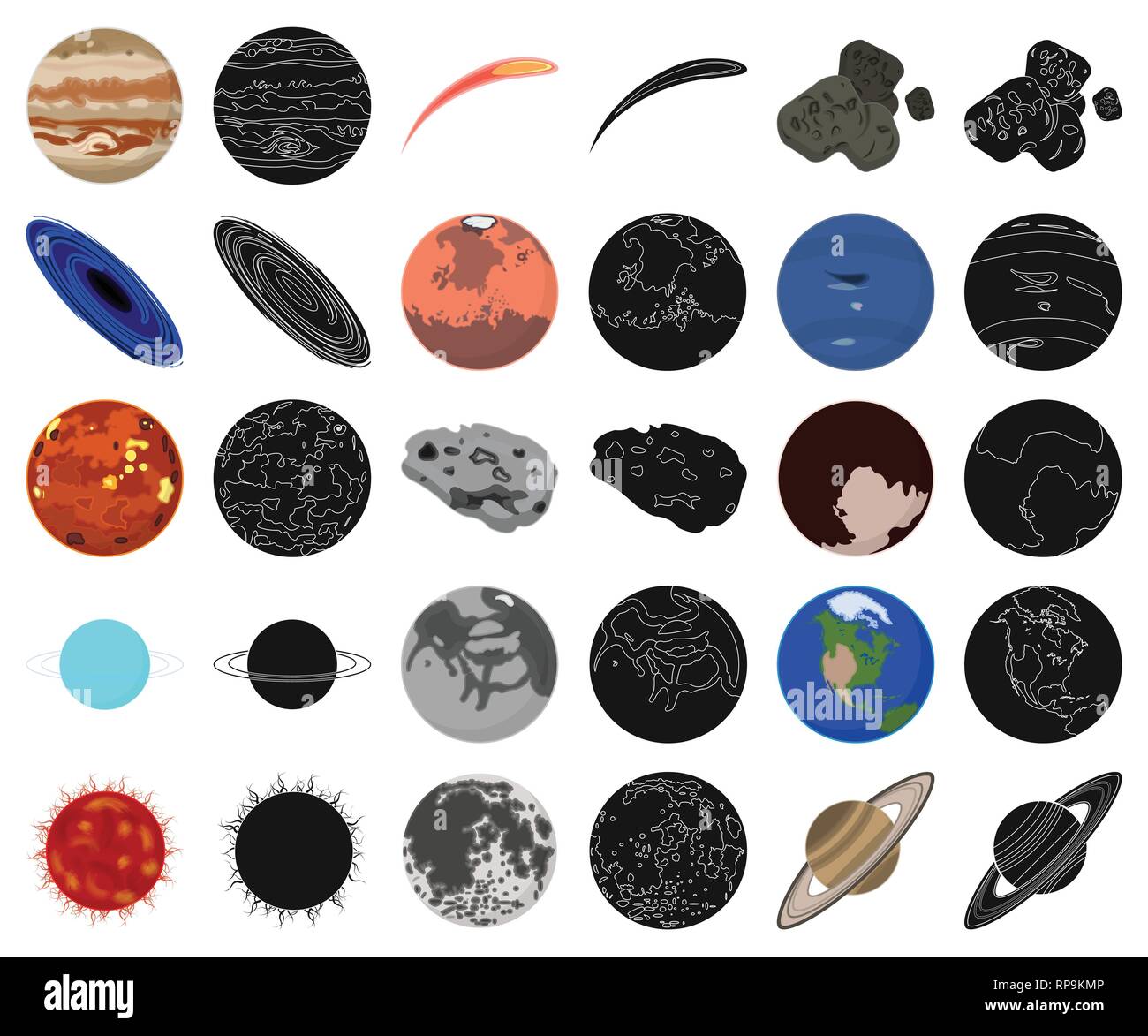 Comet Mars Planet Icon