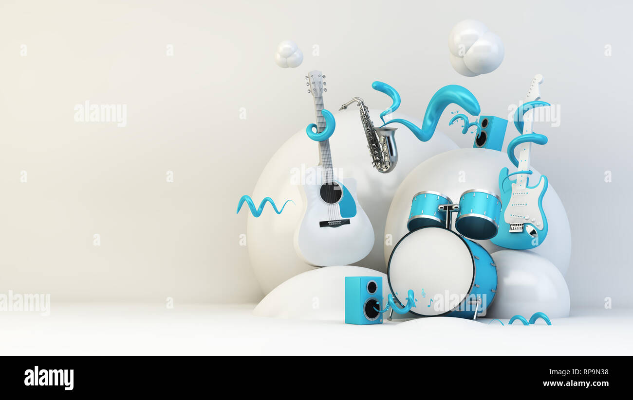 Music stage 3d hi-res stock photography and images - Alamy