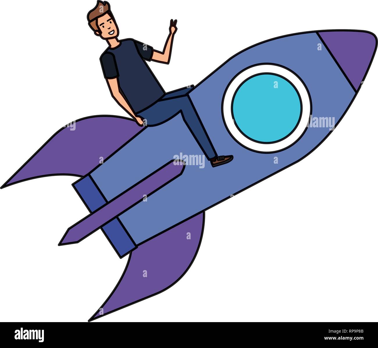 Man with rocket launcher Cut Out Stock Images & Pictures - Alamy
