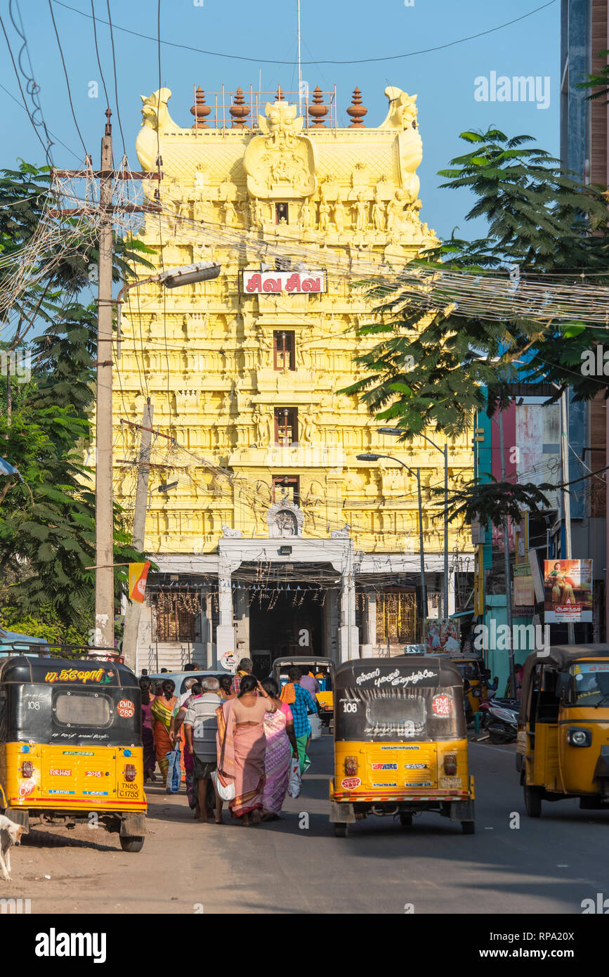Rameshwaram temple hi-res stock photography and images - Alamy