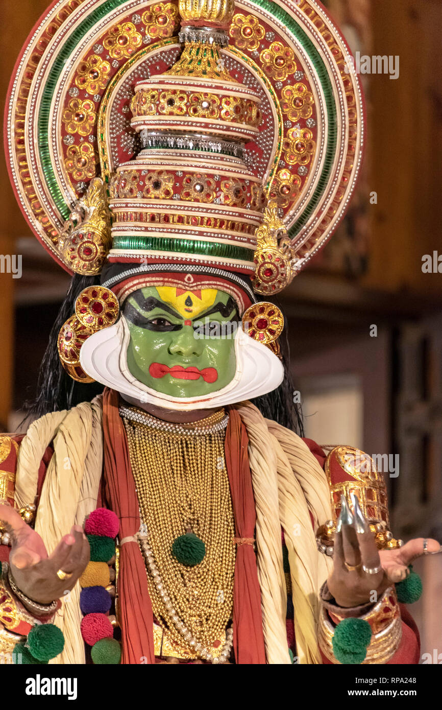Kathakali face expression hi-res stock photography and images - Alamy