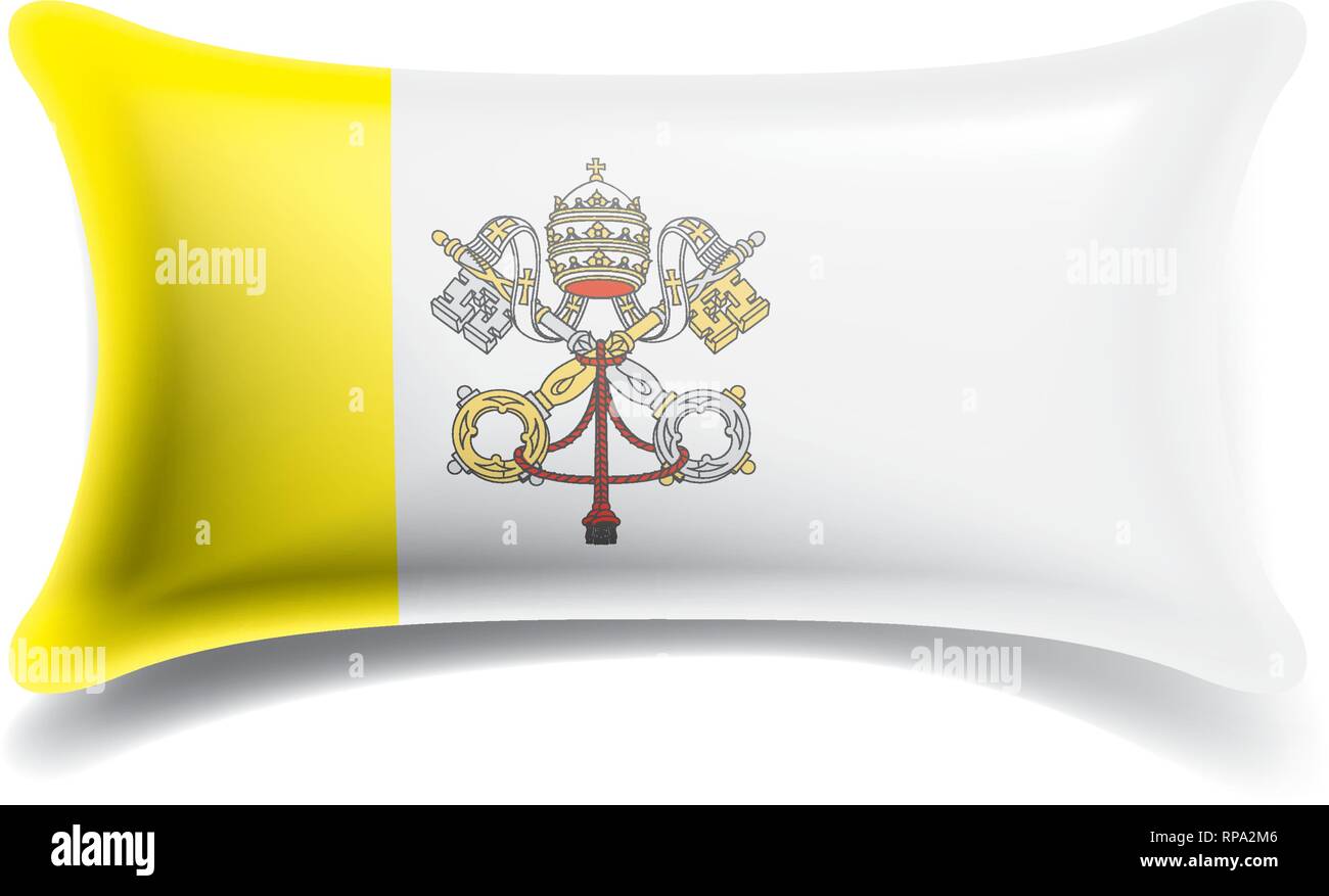 Vatican flag, vector illustration on a white background Stock Vector ...